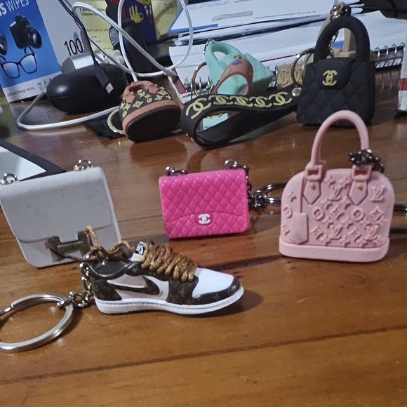 Inspired | Other | Miniature Fashion Designer Bag And Shoe Keychains ...